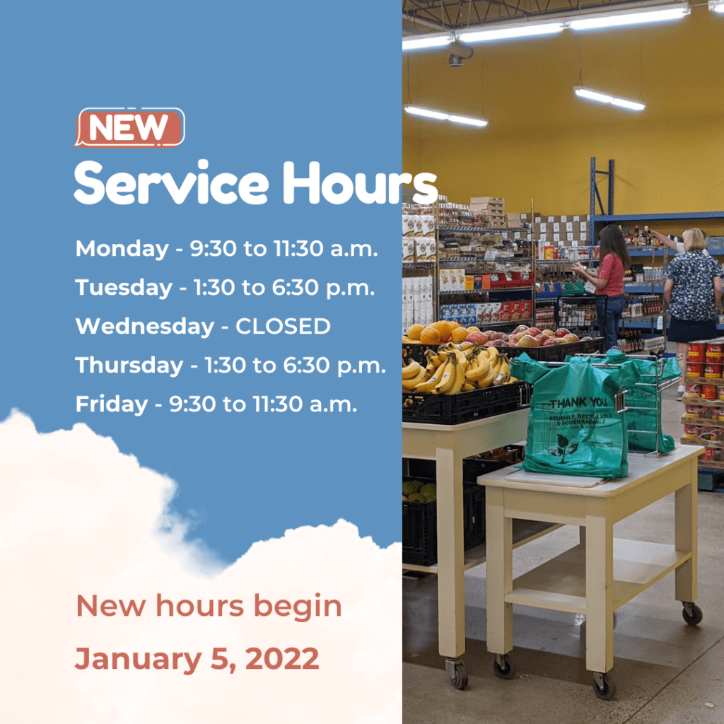 Hours Changing This Winter - Valley Outreach
